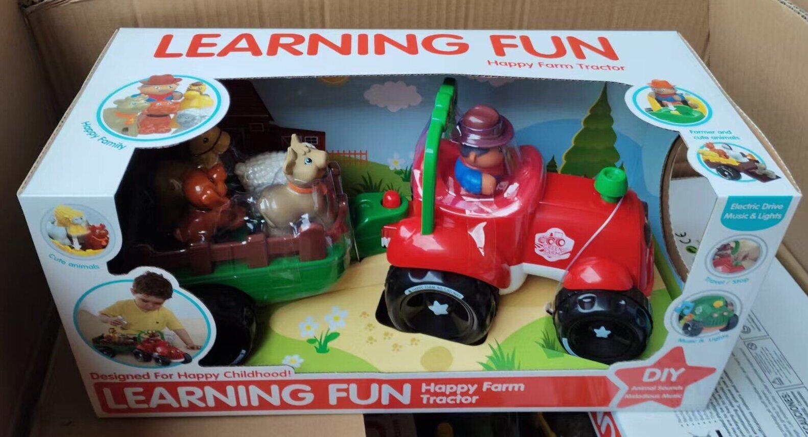 Tractor Infantil Musical con Animalitos Learning Fun – Juguetes Buffalo