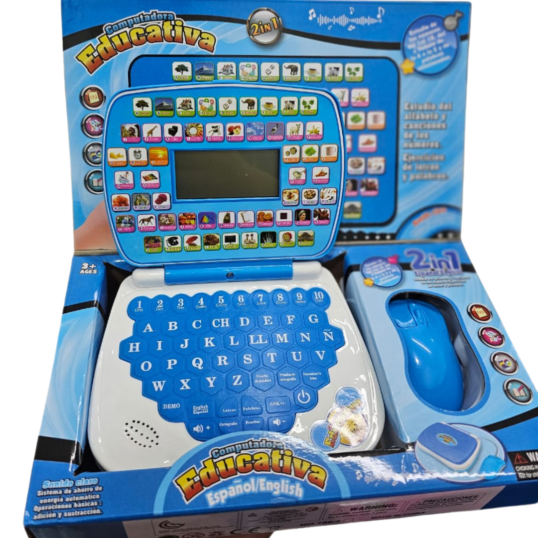 Computadora Educativa 2 en 1 Español e Inglés – Juguetes Buffalo