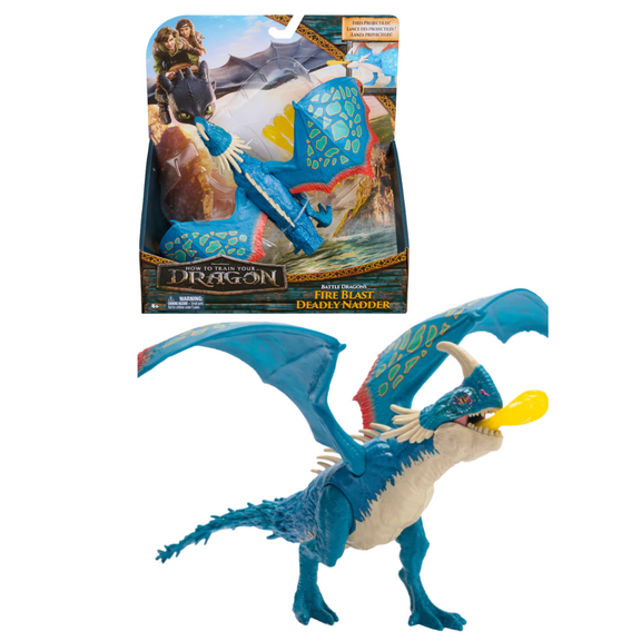 FIGURA COMO ENTRENAR A TU DRAGON FIRE BLAST DEADLY NADDER – Juguetes ...